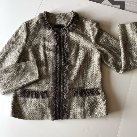 mac & jac | Jackets & Coats | Mac And Jac Grey Tweed Blazer | Poshmark